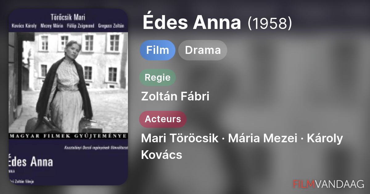 Édes Anna (film, 1958) - FilmVandaag.nl