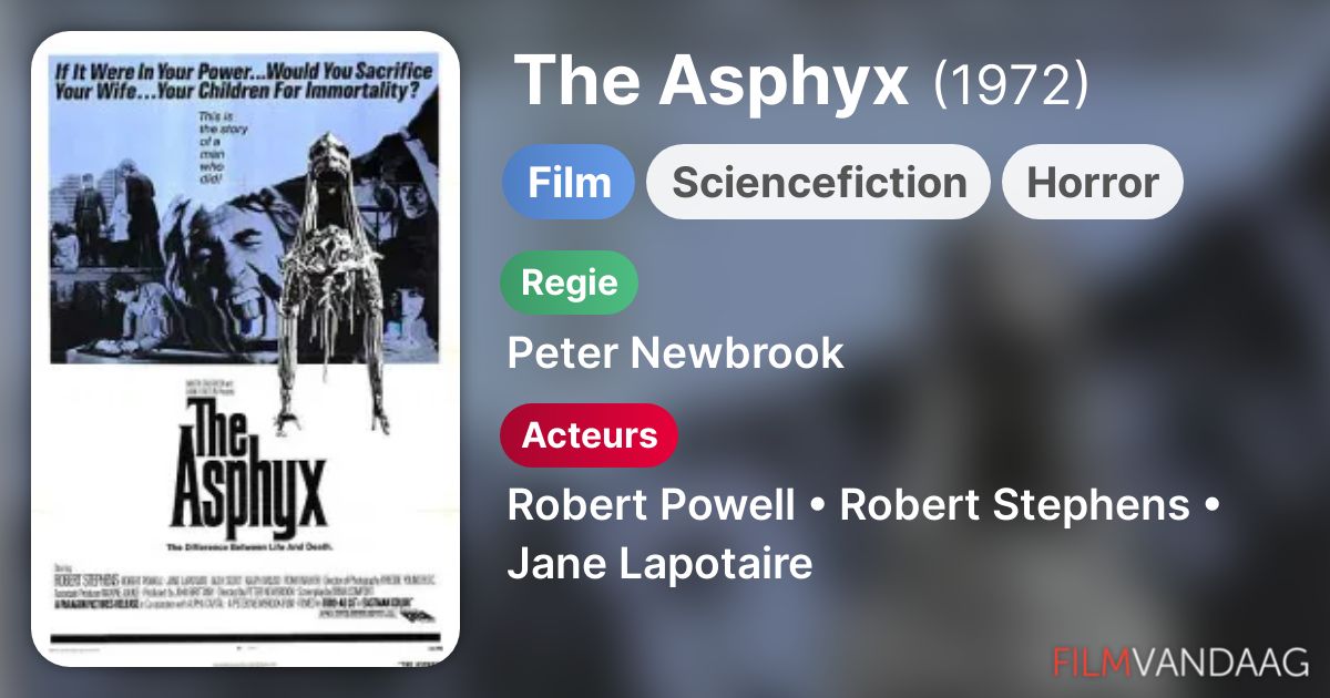 The Asphyx (film, 1972) - FilmVandaag.nl