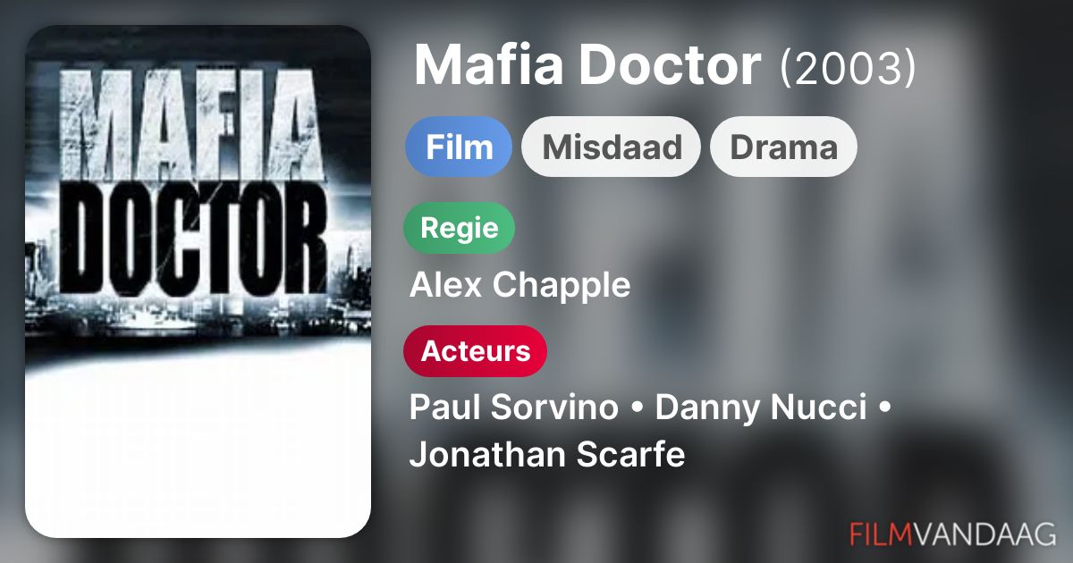 Mafia Doctor (film, 2003) - FilmVandaag.nl