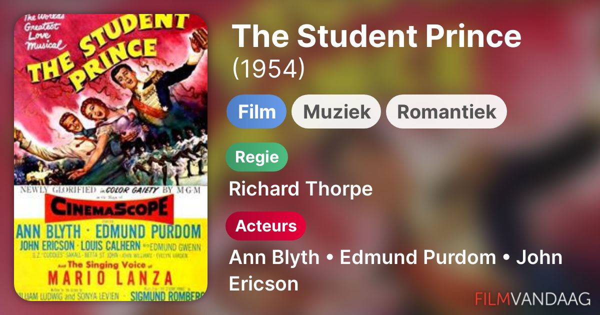 The Student Prince (film, 1954) - FilmVandaag.nl