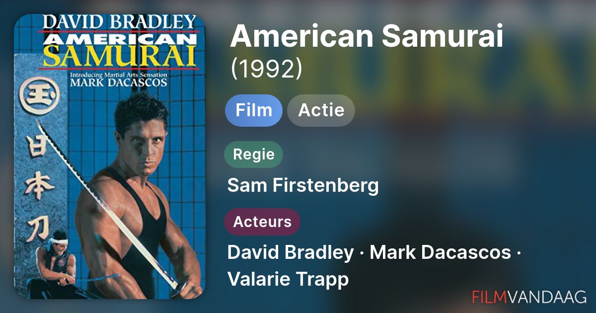 American Samurai (film, 1992) - FilmVandaag.nl