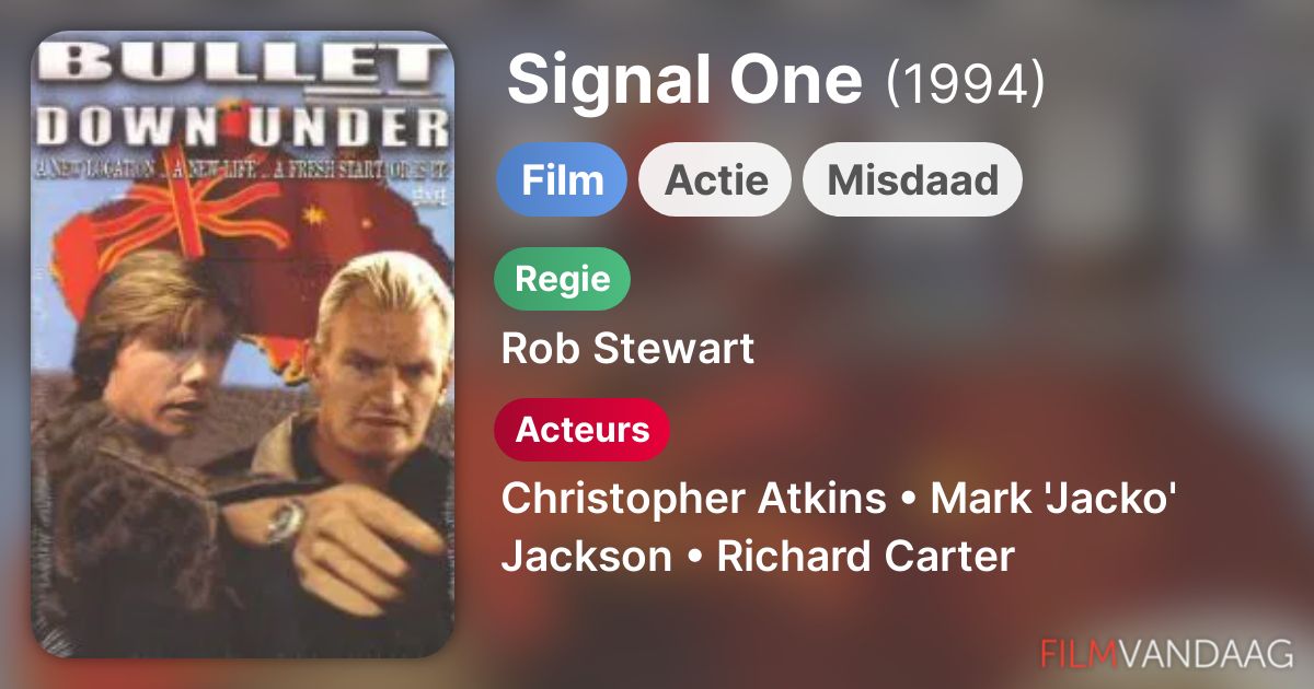 Signal One (film, 1994) - FilmVandaag.nl