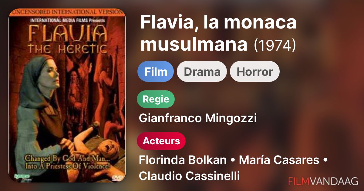 Flavia, la monaca musulmana (film, 1974) - FilmVandaag.nl