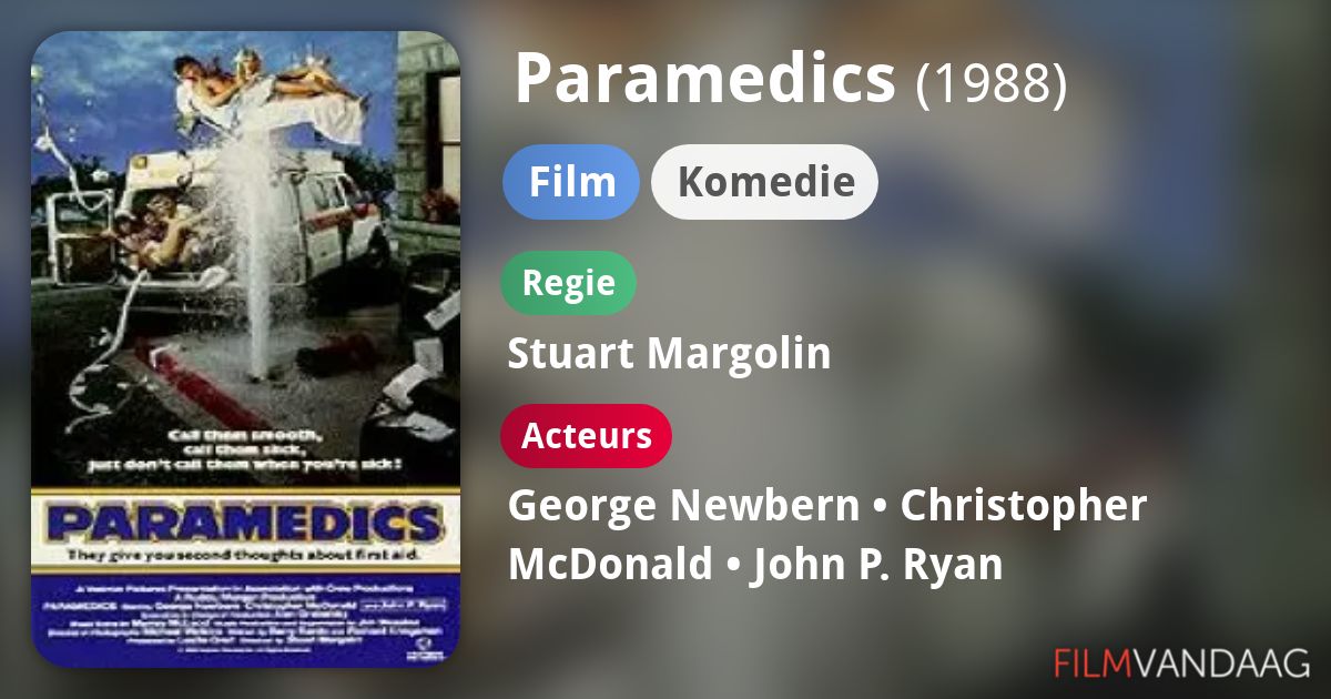 Paramedics (film, 1988) kopen op dvd of blu-ray - FilmVandaag.nl