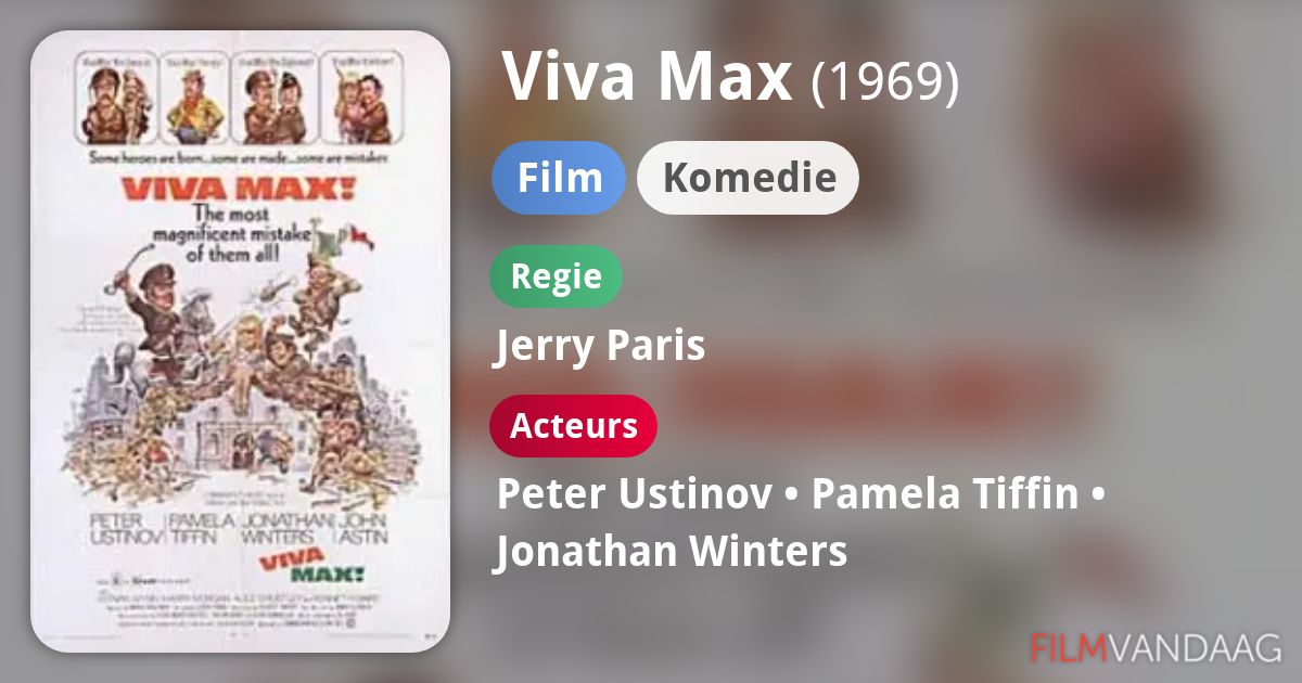 Viva Max (film, 1969) - FilmVandaag.nl