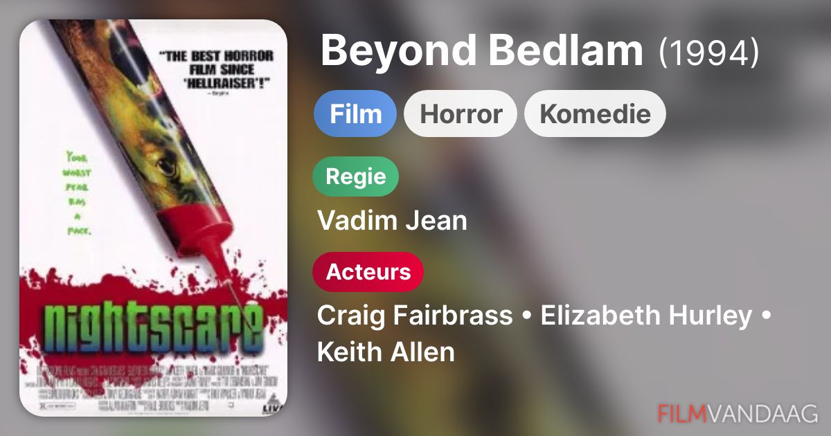 Beyond Bedlam (film, 1994) - FilmVandaag.nl