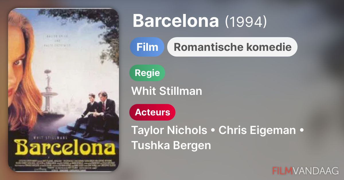 Barcelona (film, 1994) - FilmVandaag.nl