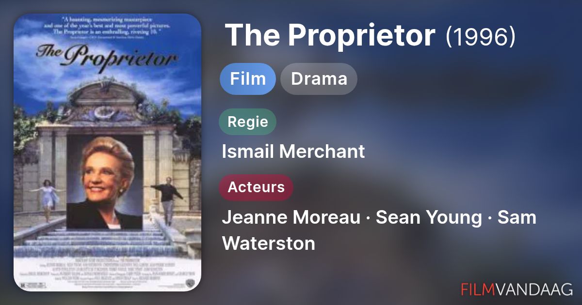 The Proprietor (film, 1996) - FilmVandaag.nl