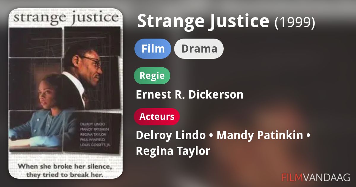 Strange Justice (film, 1999) - FilmVandaag.nl