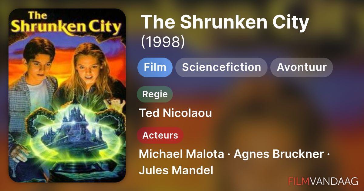 The Shrunken City (film, 1998) - FilmVandaag.nl