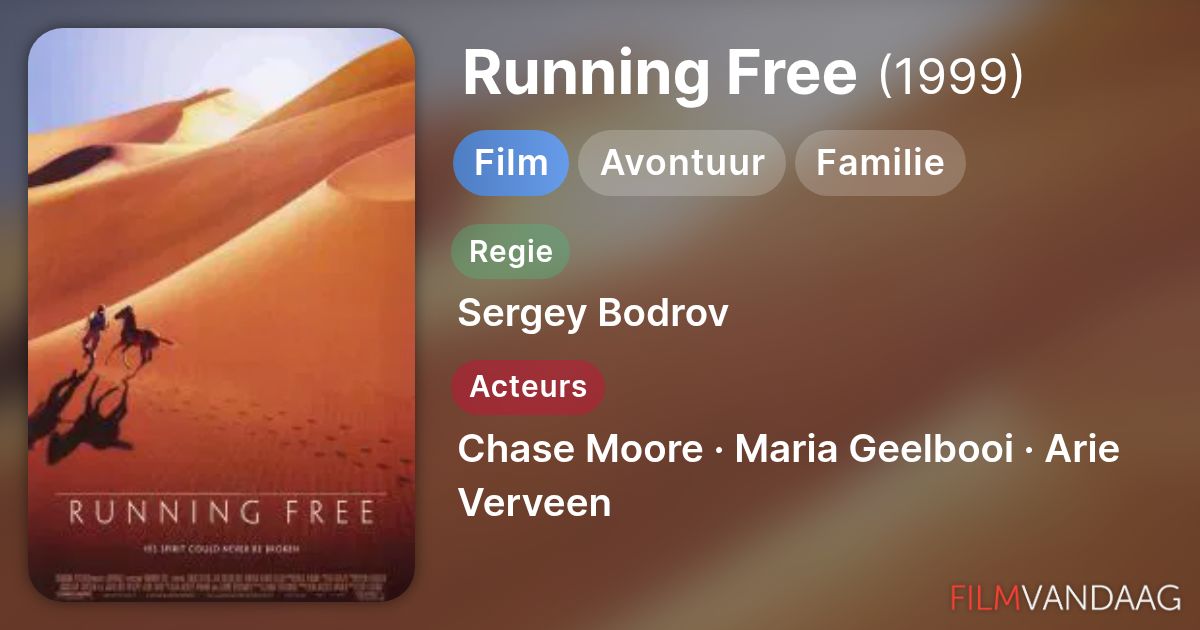 Running Free (film, 1999) - FilmVandaag.nl