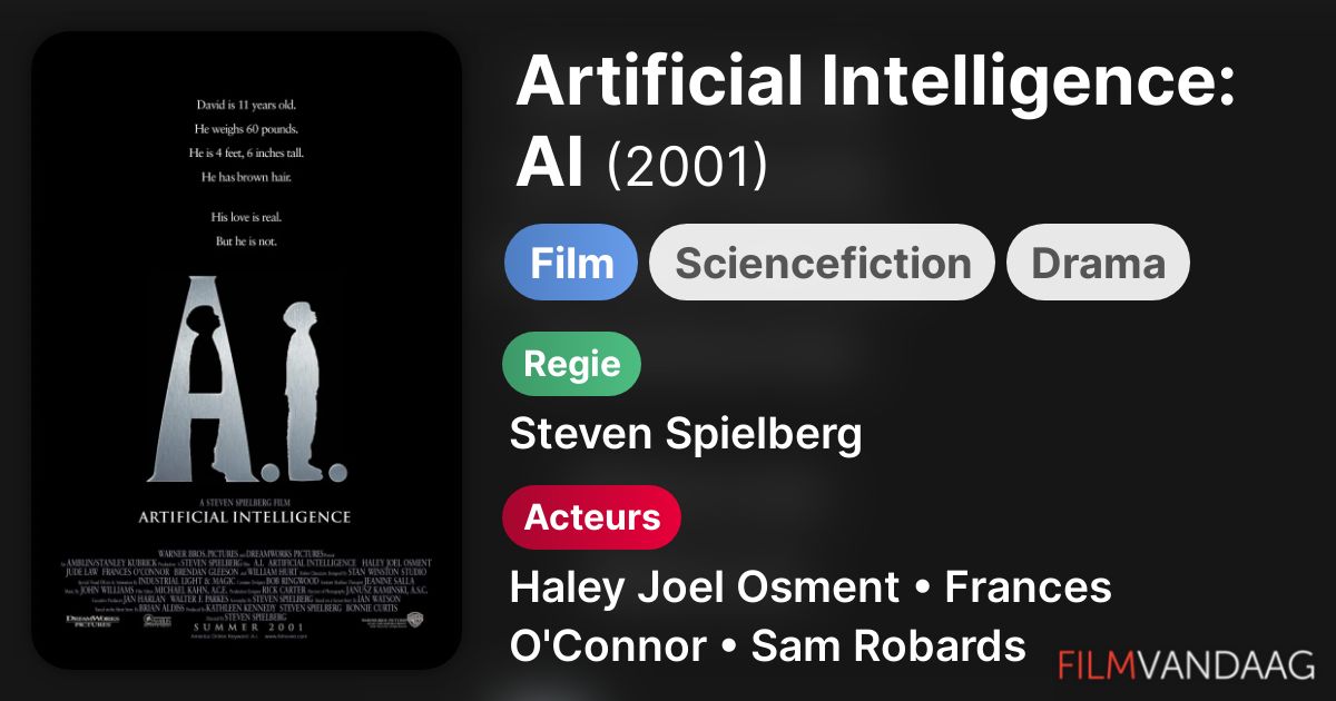 Artificial Intelligence: AI (film, 2001) - FilmVandaag.nl