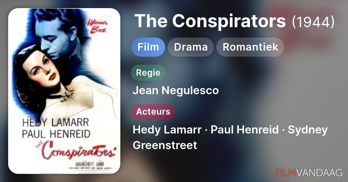 The Conspirators (film, 1944) - FilmVandaag.nl