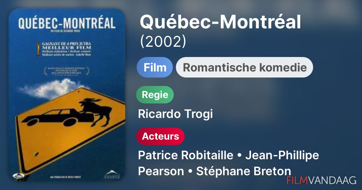 Québec-Montréal (film, 2002) - FilmVandaag.nl