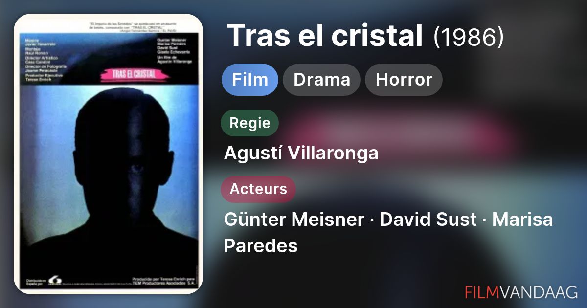 Tras el cristal (film, 1986) - FilmVandaag.nl