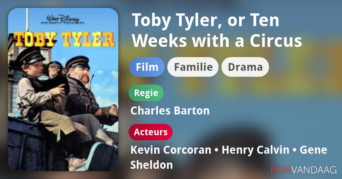Toby Tyler, or Ten Weeks with a Circus (film, 1960) - FilmVandaag.nl
