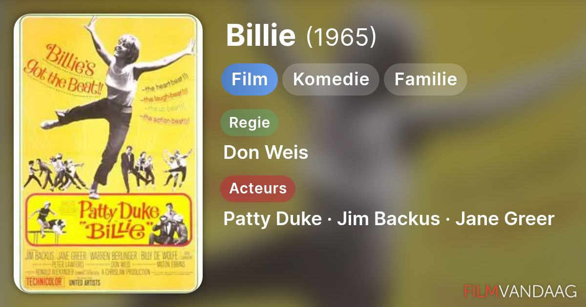 Billie (film, 1965) - FilmVandaag.nl