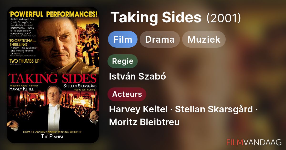Taking Sides (film, 2001) - FilmVandaag.nl