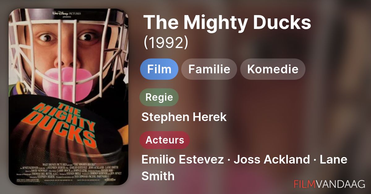 The Mighty Ducks (film, 1992) - FilmVandaag.nl