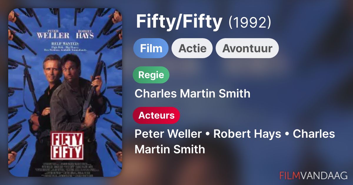 Fifty/Fifty (film, 1992) - FilmVandaag.nl