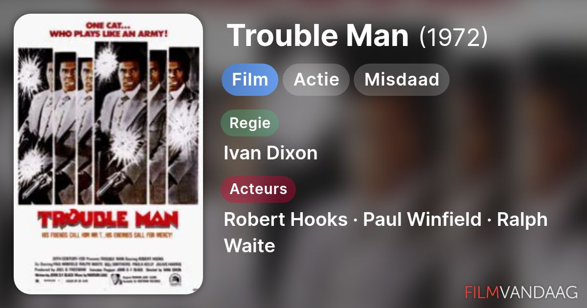 Trouble Man (film, 1972) - FilmVandaag.nl