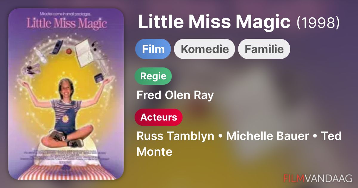 Little Miss Magic (film, 1998) - FilmVandaag.nl