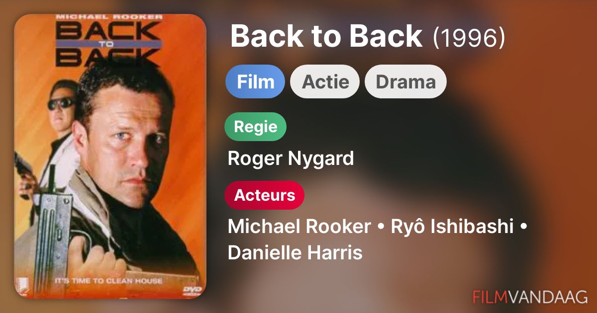 Back to Back (film, 1996) - FilmVandaag.nl
