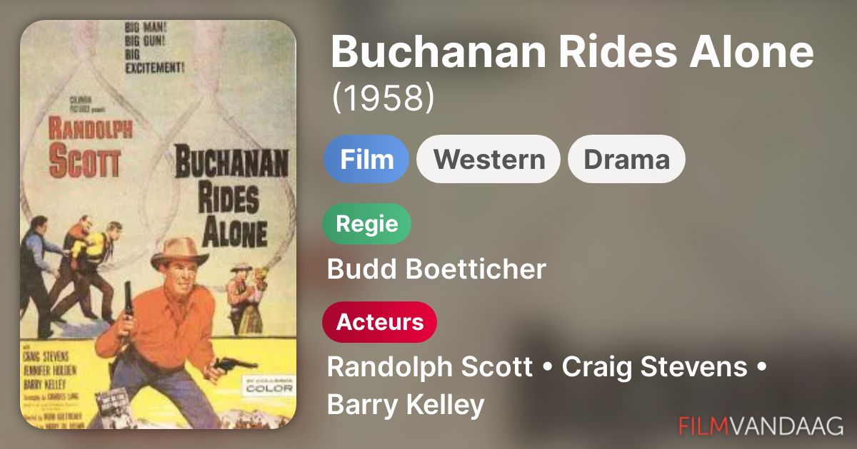 Buchanan Rides Alone (film, 1958) - FilmVandaag.nl