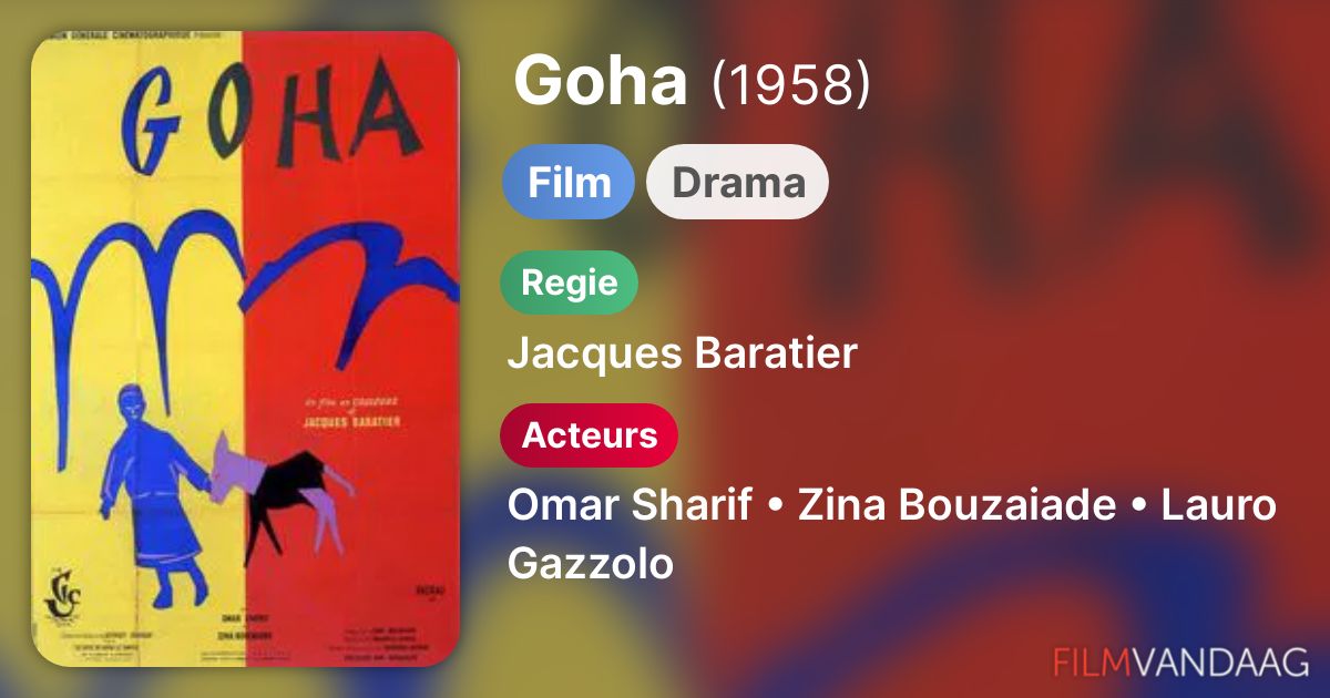 Goha (film, 1958) - FilmVandaag.nl
