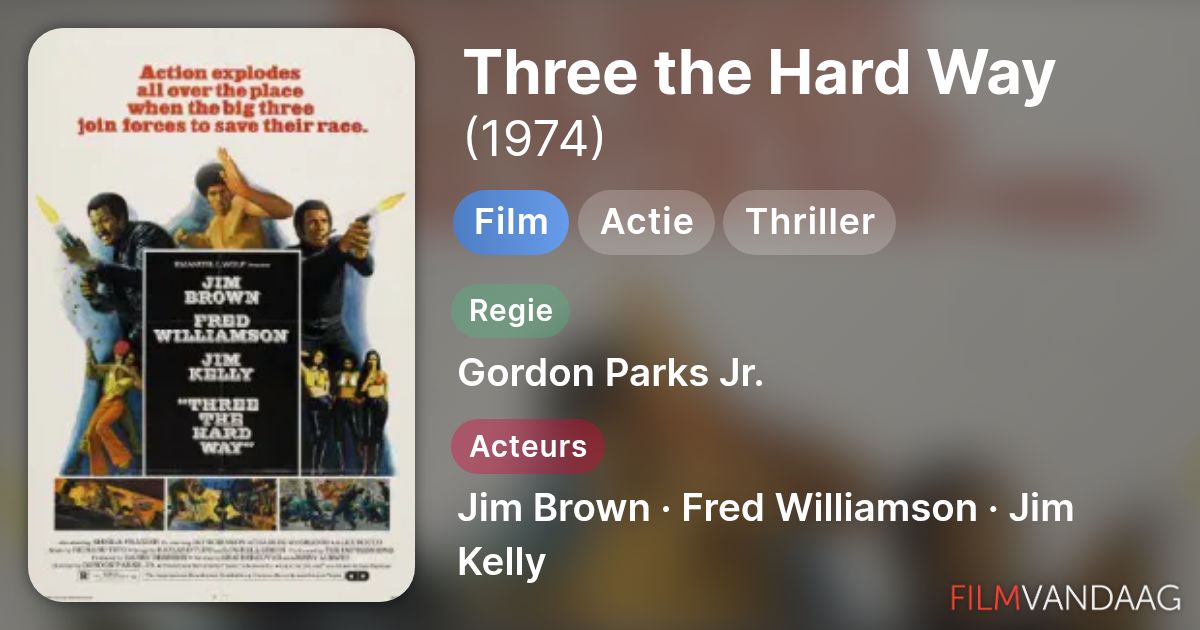 Three the Hard Way (film, 1974) - FilmVandaag.nl
