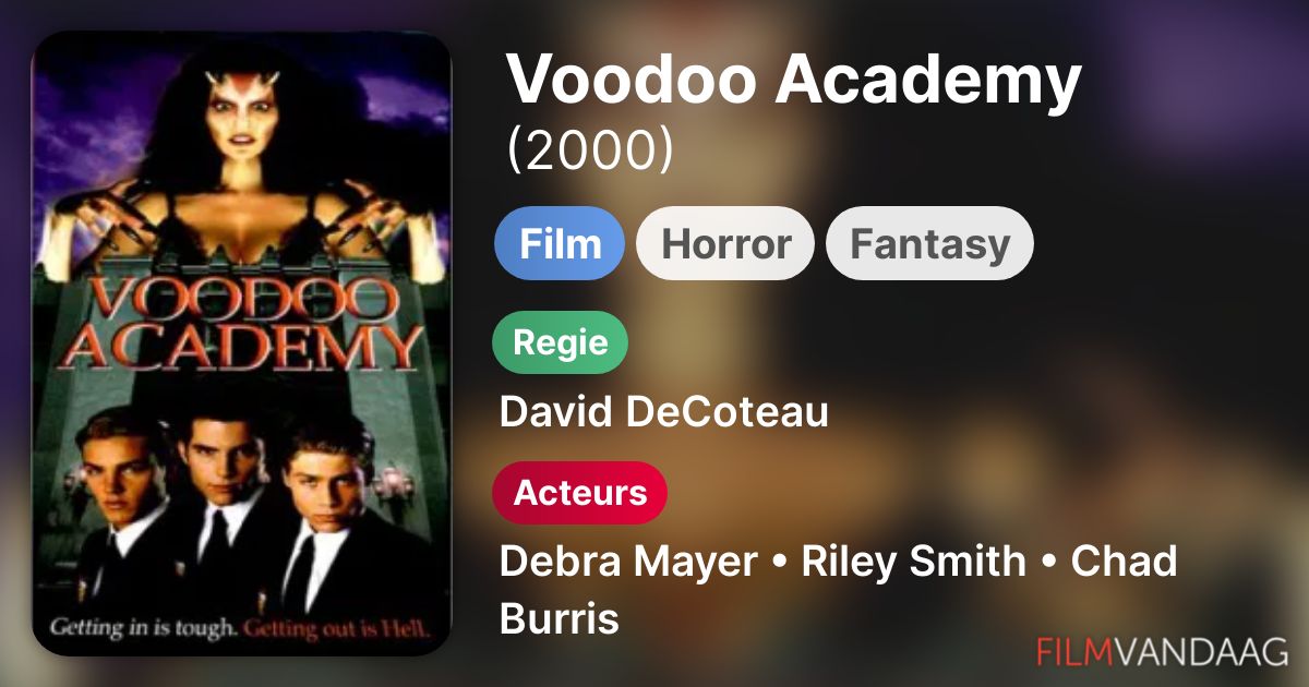 Voodoo Academy (film, 2000) - FilmVandaag.nl