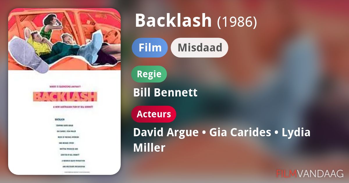 Backlash (film, 1986) - FilmVandaag.nl
