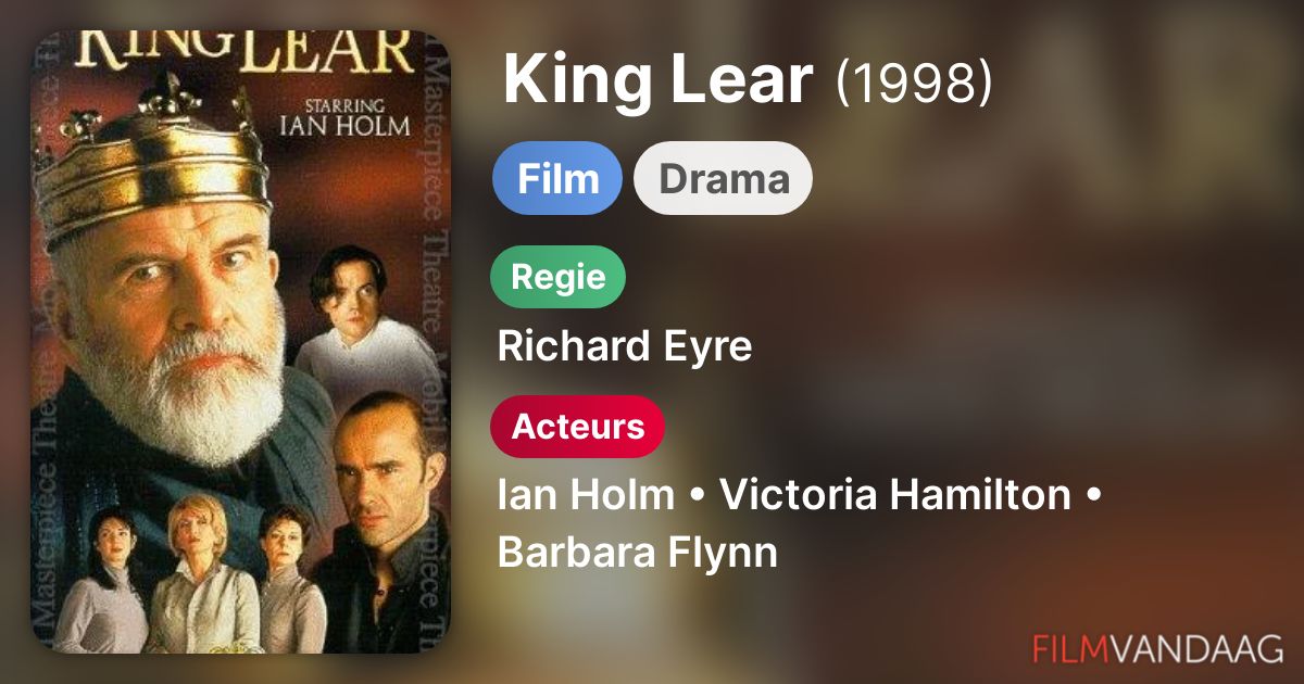 Alle acteurs in King Lear (film, 1998) - FilmVandaag.nl
