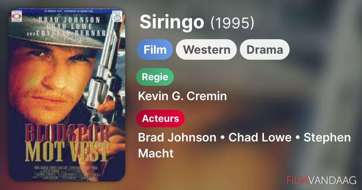 Siringo (film, 1994) - FilmVandaag.nl