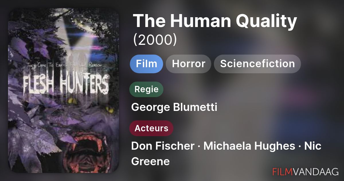 The Human Quality (film, 2000) - FilmVandaag.nl