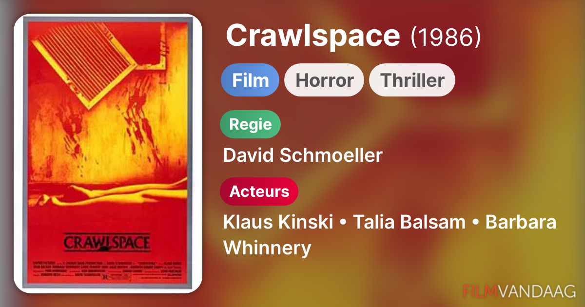 Crawlspace (film, 1986) - FilmVandaag.nl