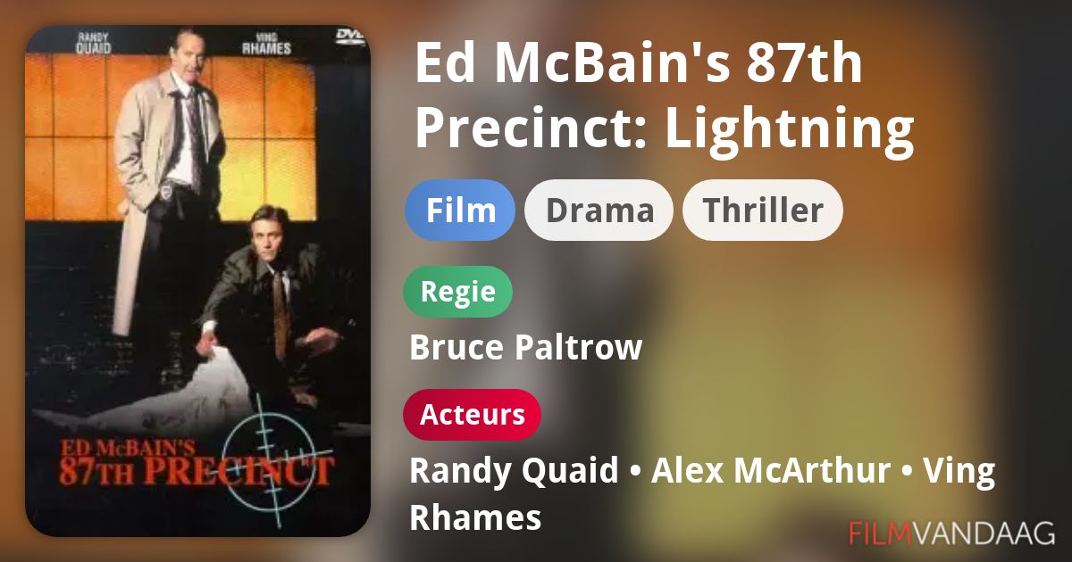 Ed McBain's 87th Precinct: Lightning (film, 1995) - FilmVandaag.nl