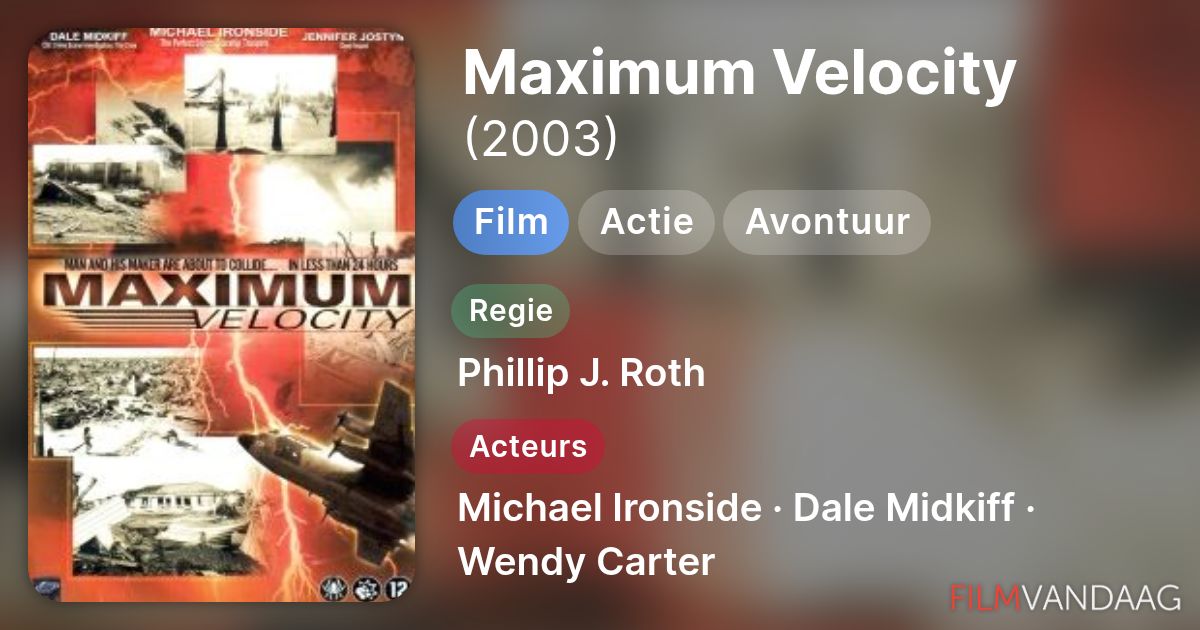 Maximum Velocity (film, 2003) - FilmVandaag.nl