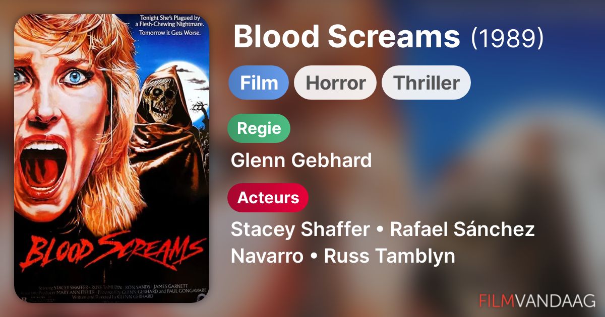 Blood Screams (film, 1988) - FilmVandaag.nl