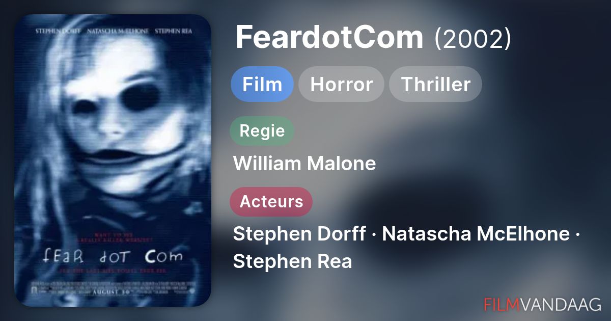 FeardotCom (film, 2002) - FilmVandaag.nl