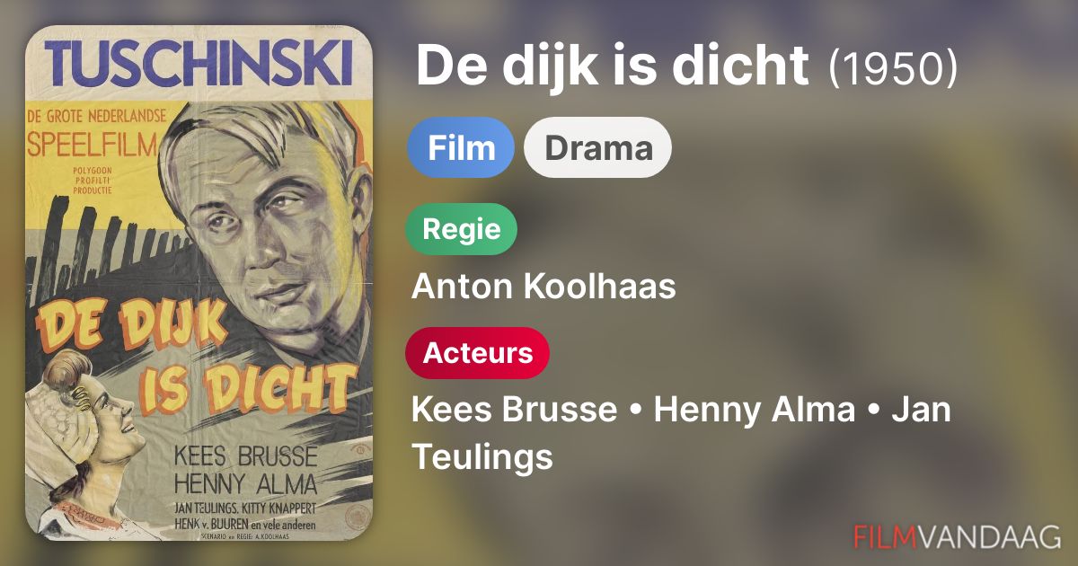 De dijk is dicht (film, 1950) - FilmVandaag.nl