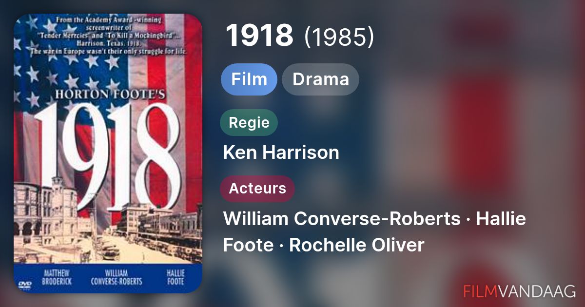 1918 (film, 1985) - FilmVandaag.nl