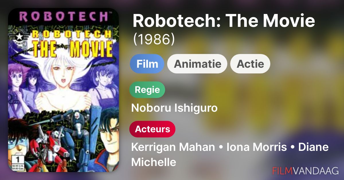 Robotech: The Movie (film, 1986) - FilmVandaag.nl