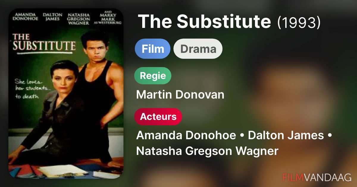 The Substitute (film, 1993) - FilmVandaag.nl