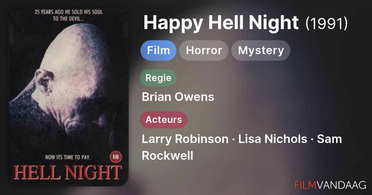 Happy Hell Night (film, 1991) - FilmVandaag.nl