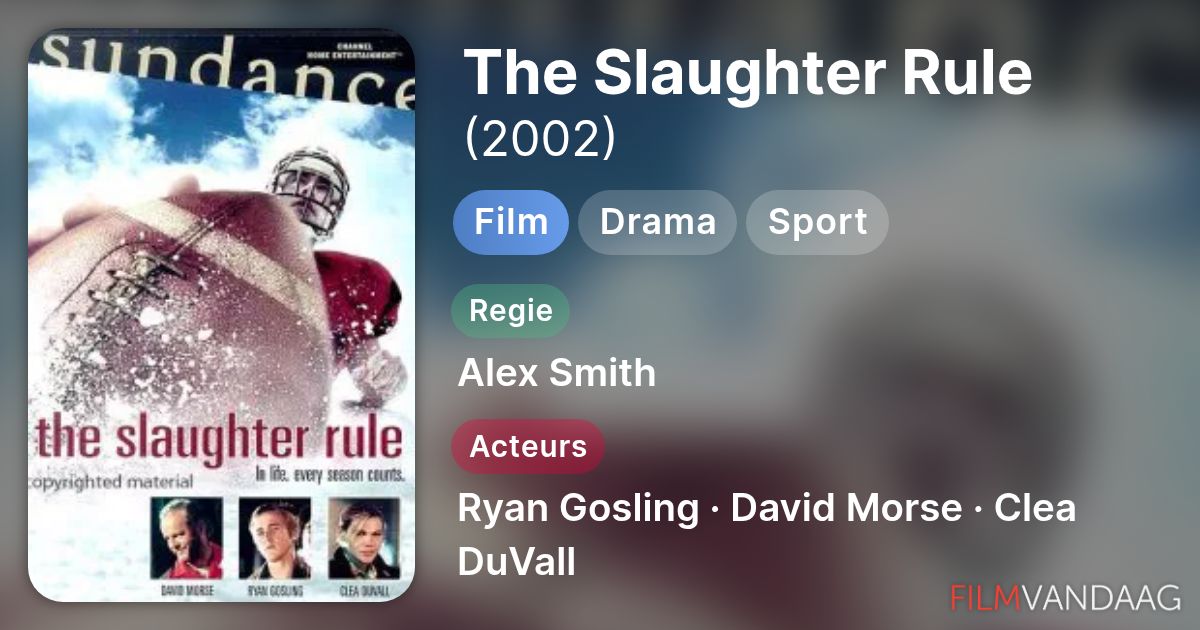 The Slaughter Rule (film, 2002) - FilmVandaag.nl