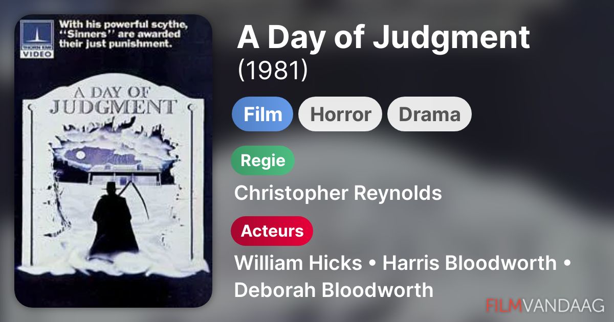 A Day of Judgment (film, 1981) - FilmVandaag.nl