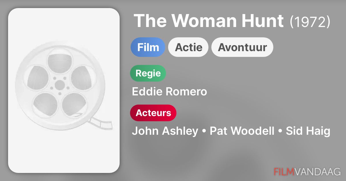 The Woman Hunt (film, 1973) - FilmVandaag.nl
