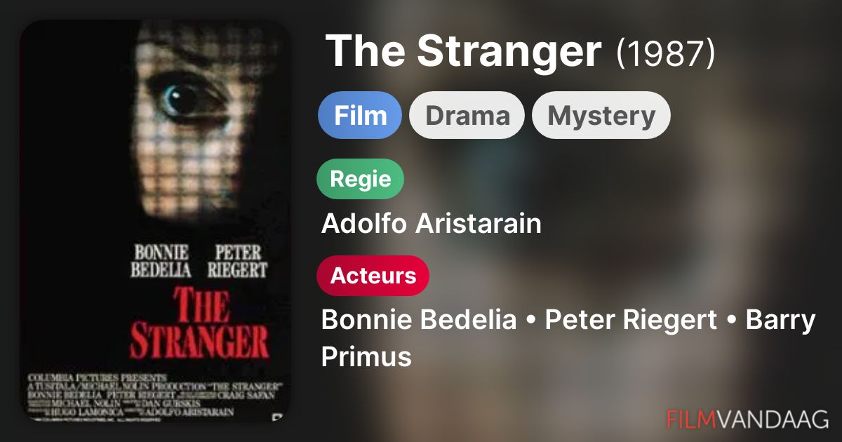 The Stranger (film, 1987) - FilmVandaag.nl