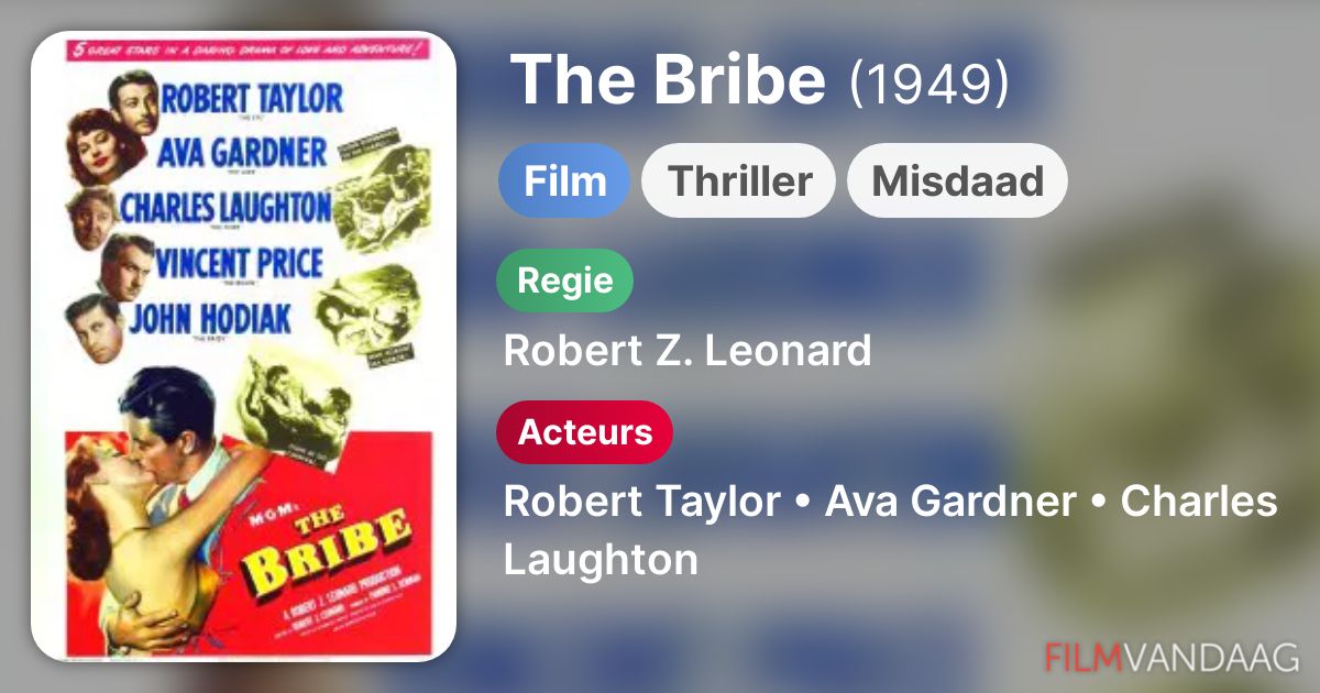 The Bribe (film, 1949) - FilmVandaag.nl